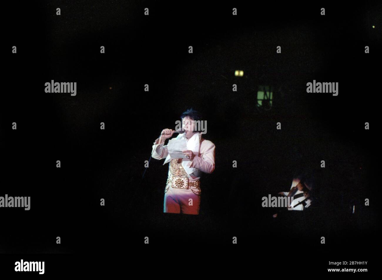 Elvis in Providence Rhode Island, Sundial Suit, May 23rd 1977 Stock ...