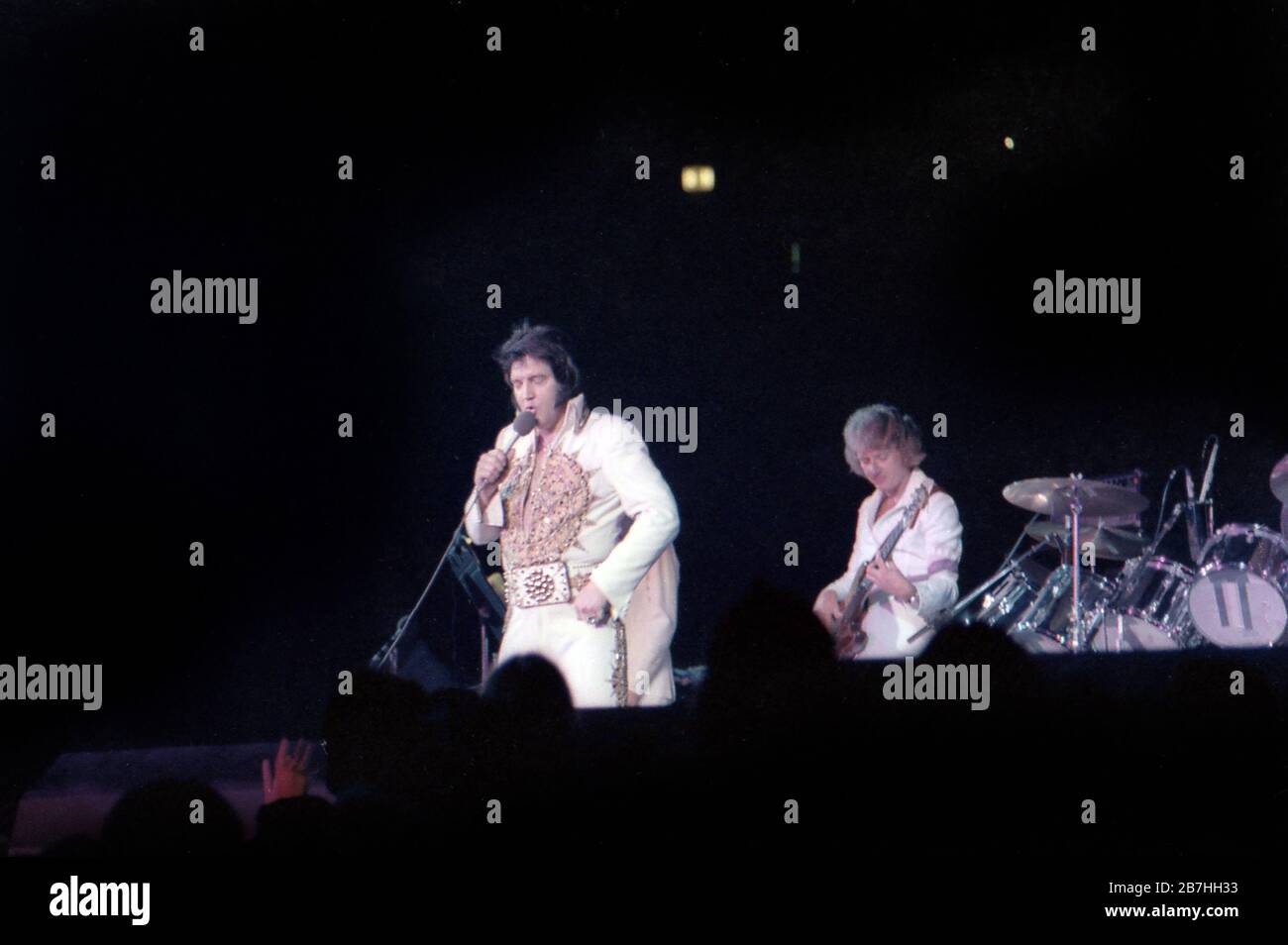 Elvis in Providence Rhode Island, Sundial Suit, May 23rd 1977 Stock ...