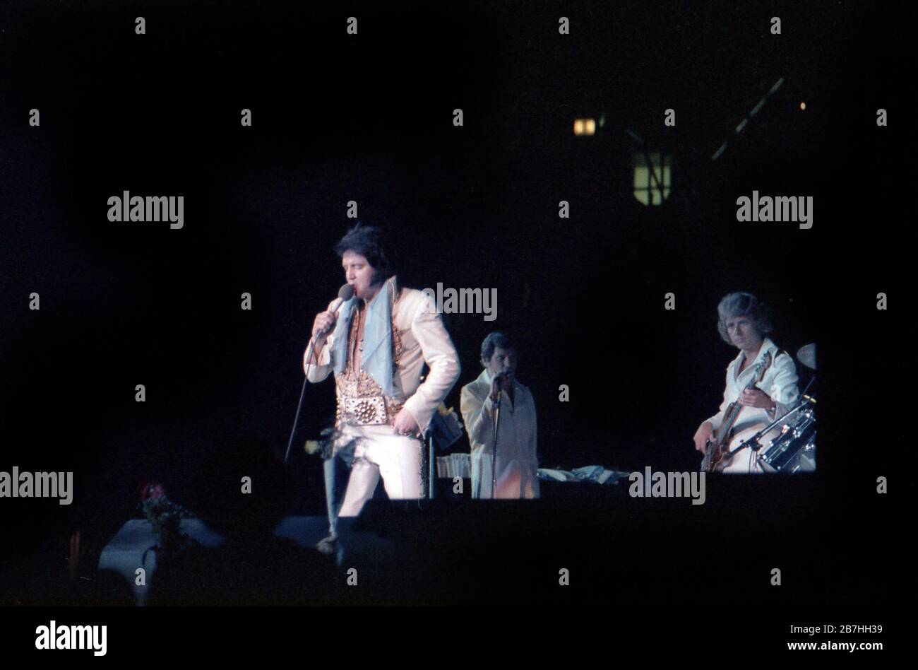 Elvis in Providence Rhode Island, Sundial Suit, May 23rd 1977 Stock ...