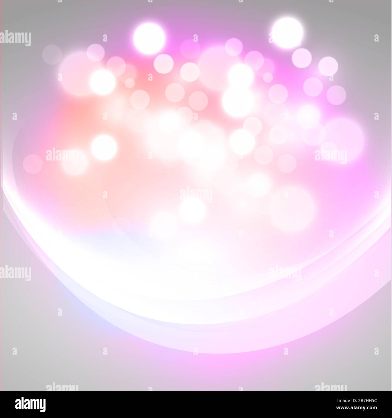 Vector illustration of blurred neon disco light dots pattern on grey ...