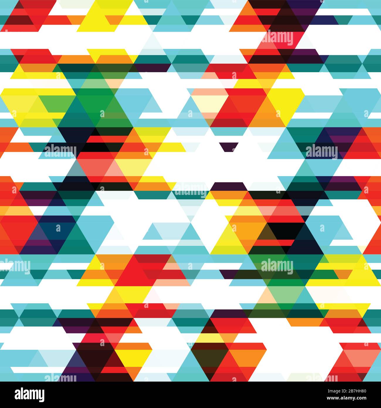 colored triangle seamless pattern Stock Vector Image & Art - Alamy