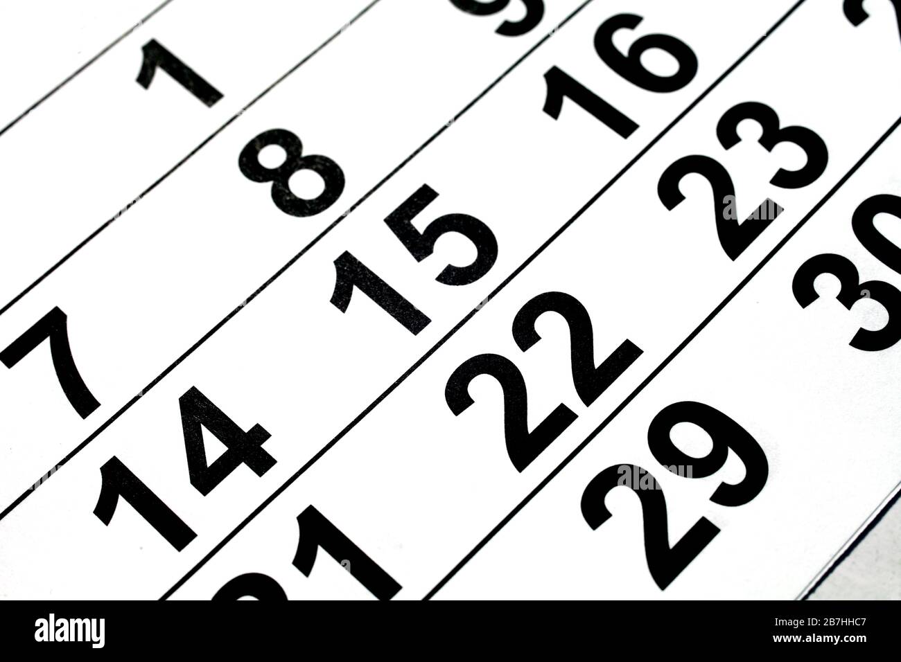 calendar page, macro, background texture Stock Photo - Alamy