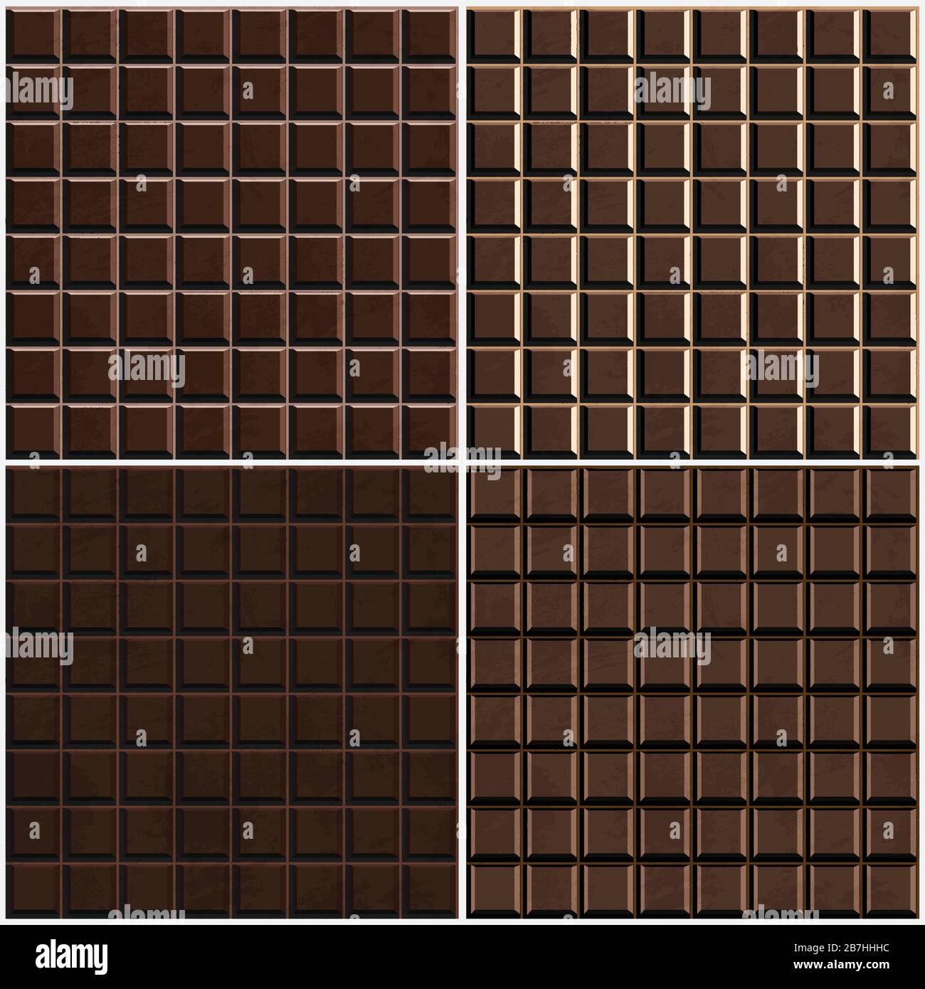chocolate seamless background set Stock Vector Image & Art - Alamy