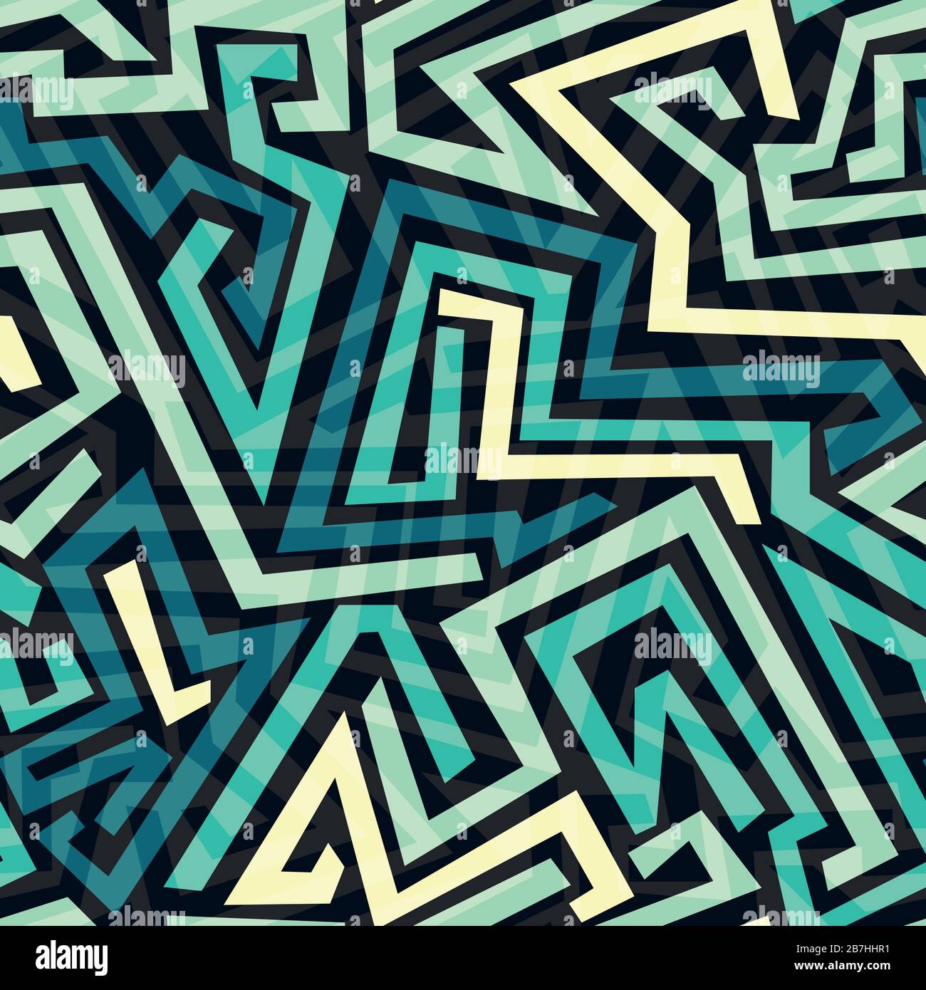 blue maze seamless pattern Stock Vector Image & Art - Alamy