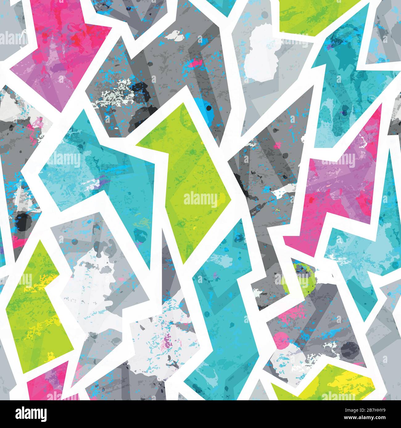 grunge seamless pattern with blots effect Stock Vector Image & Art - Alamy