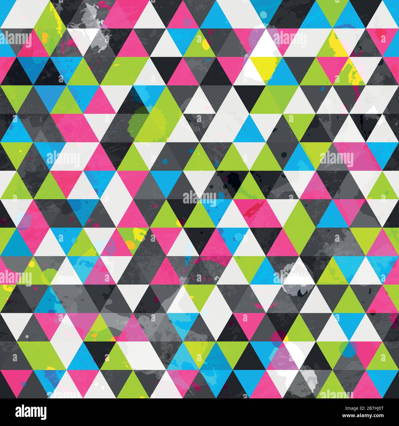 grunge colored triangle seamless pattern Stock Vector Image & Art - Alamy