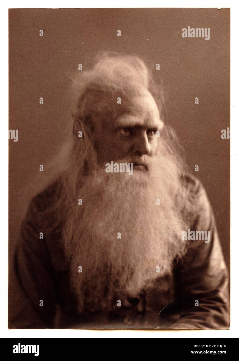 Joseph Jefferson as Rip Van Winkle, by Napoleon Sarony, 1870 Stock ...