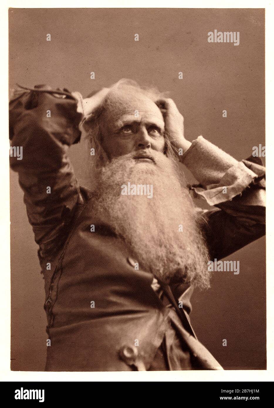 Joseph Jefferson as Rip Van Winkle, by Napoleon Sarony, 1870 Stock ...