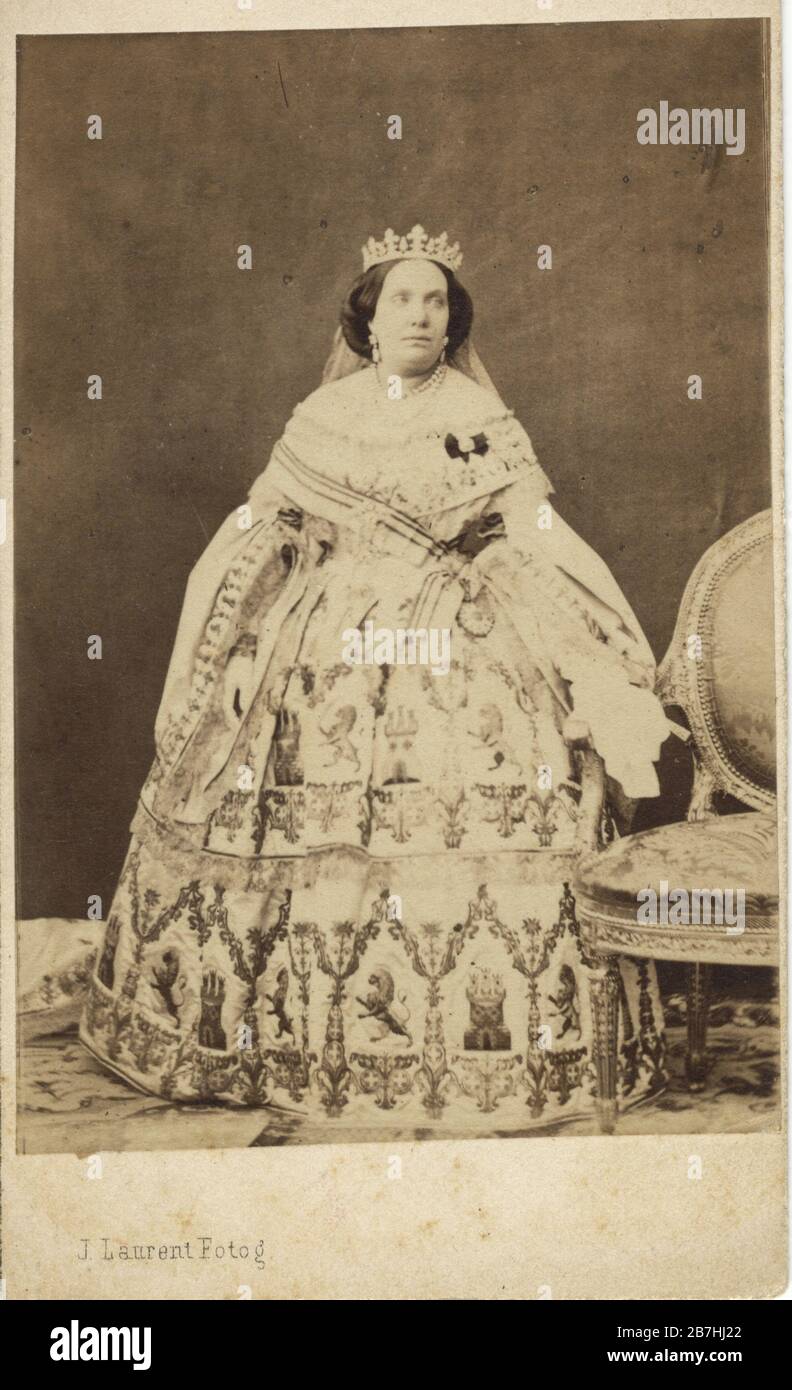 Queen Isabella II by Juan Laurent, 1865 Stock Photo - Alamy