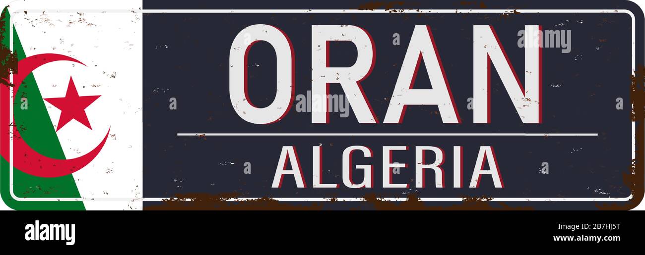 Oran road sign isolated on white background Stock Vector Image & Art ...