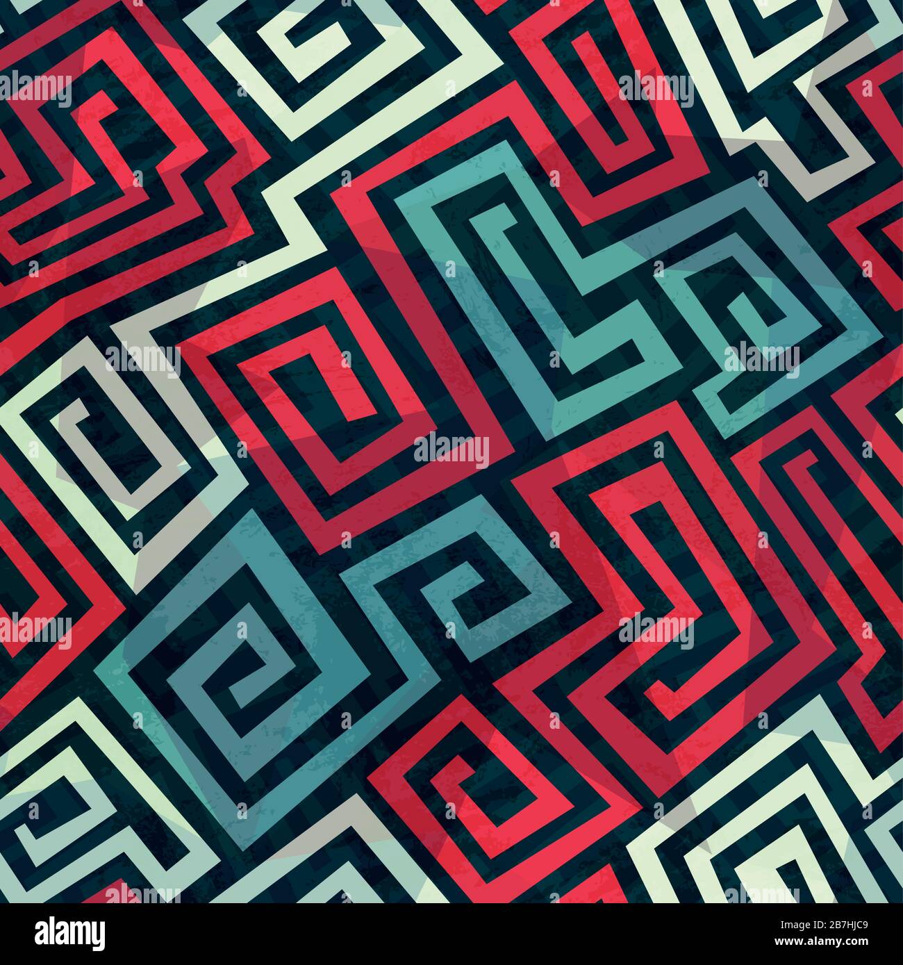 spiral maze seamless pattern Stock Vector Image & Art - Alamy