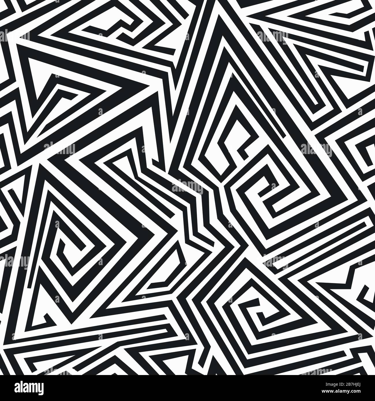 monochrome spiral lines seamless pattern Stock Vector Image & Art - Alamy