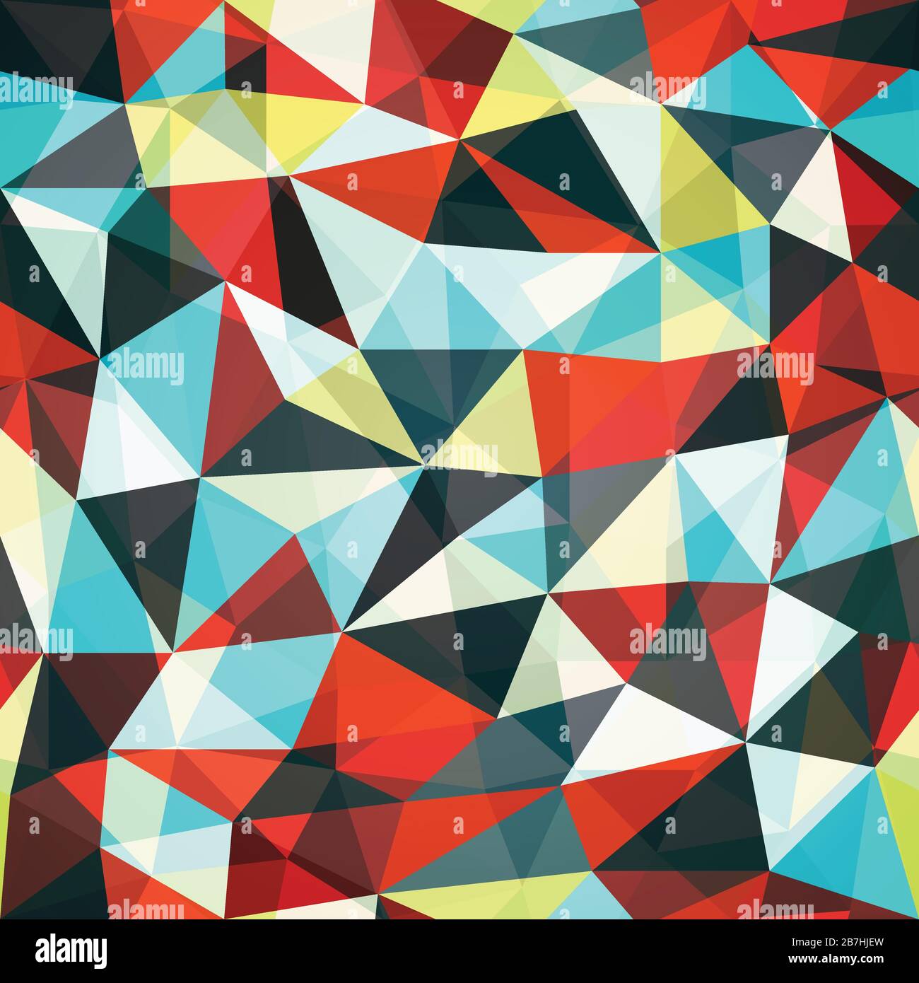 retro mosaic triangle seamless pattern Stock Vector Image & Art - Alamy