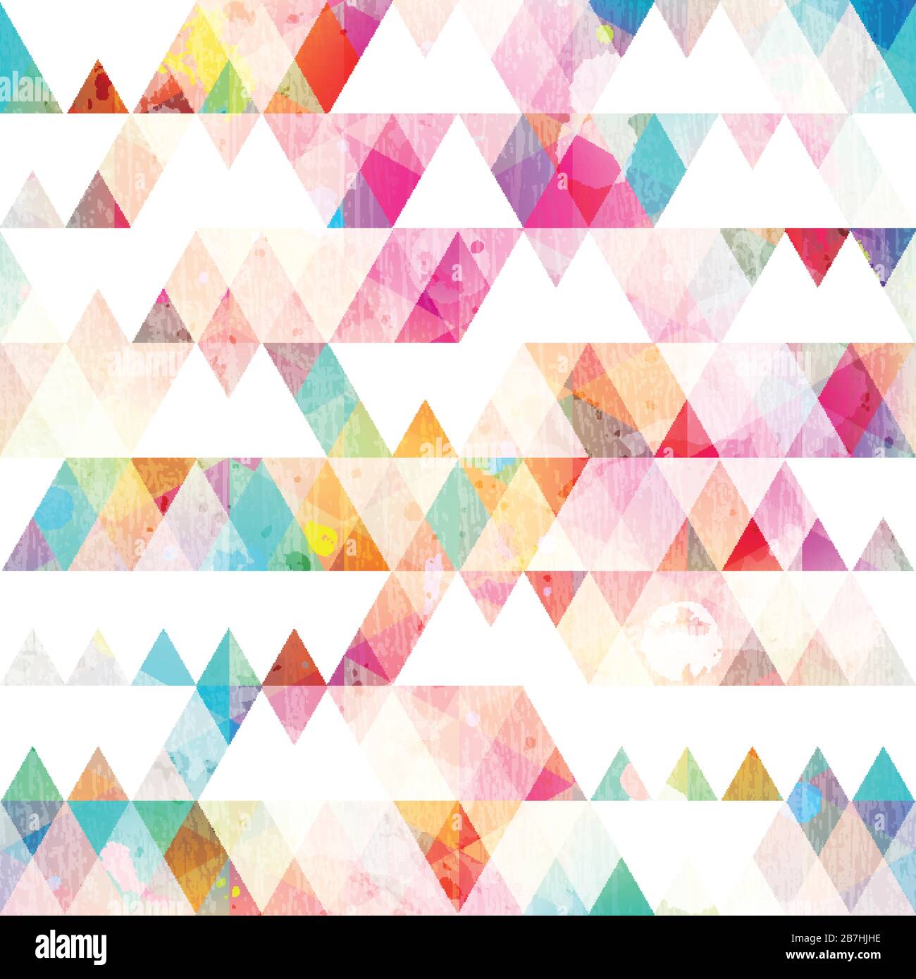 rainbow triangle seamless pattern with grunge effect Stock Vector Image ...