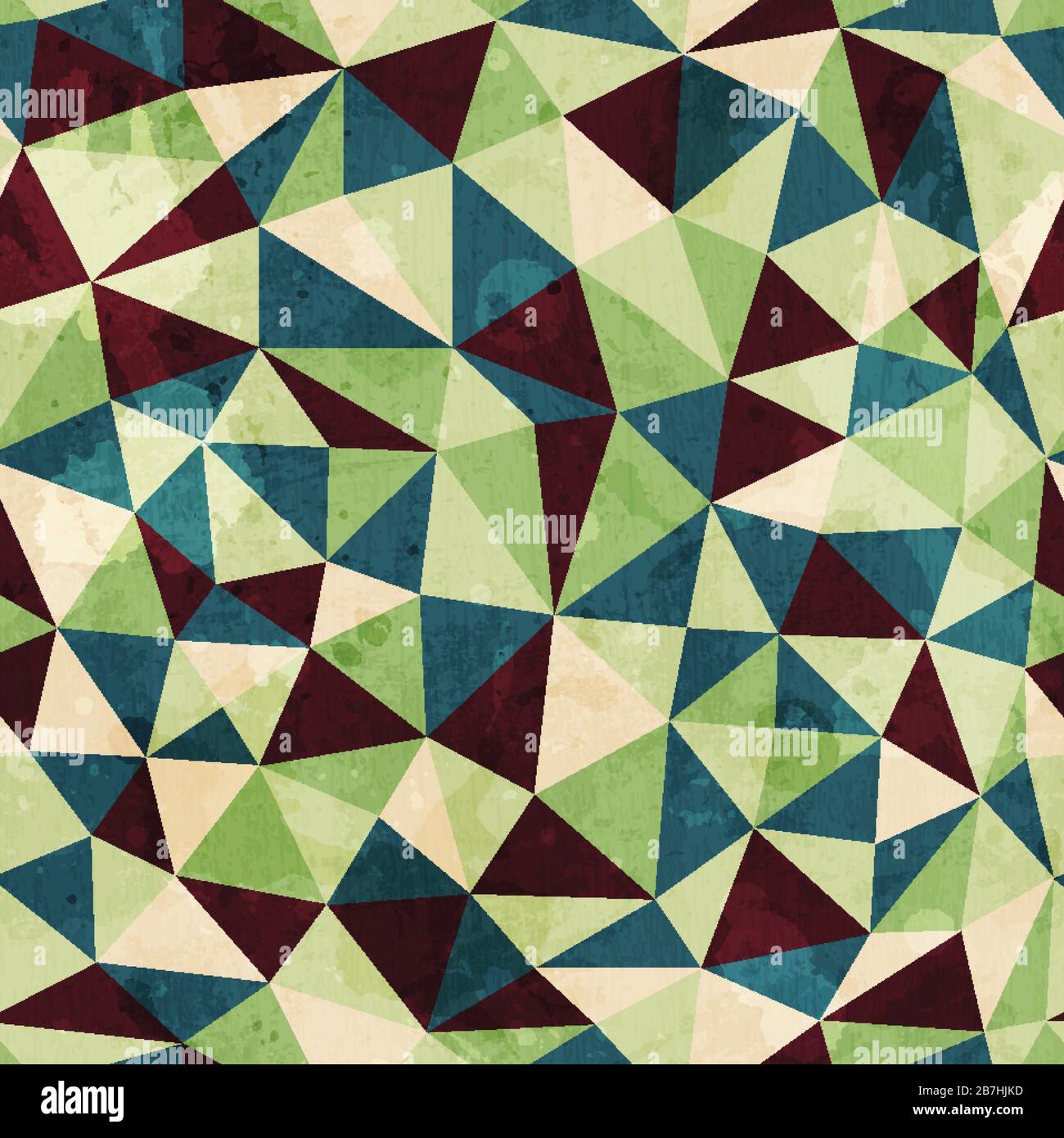 vintage triangle seamless pattern with grunge effect Stock Vector Image ...