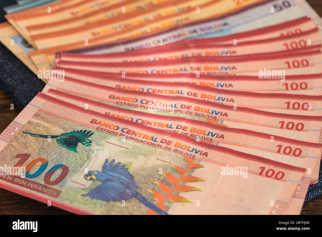 Bolivian money / boliviano Stock Photo - Alamy