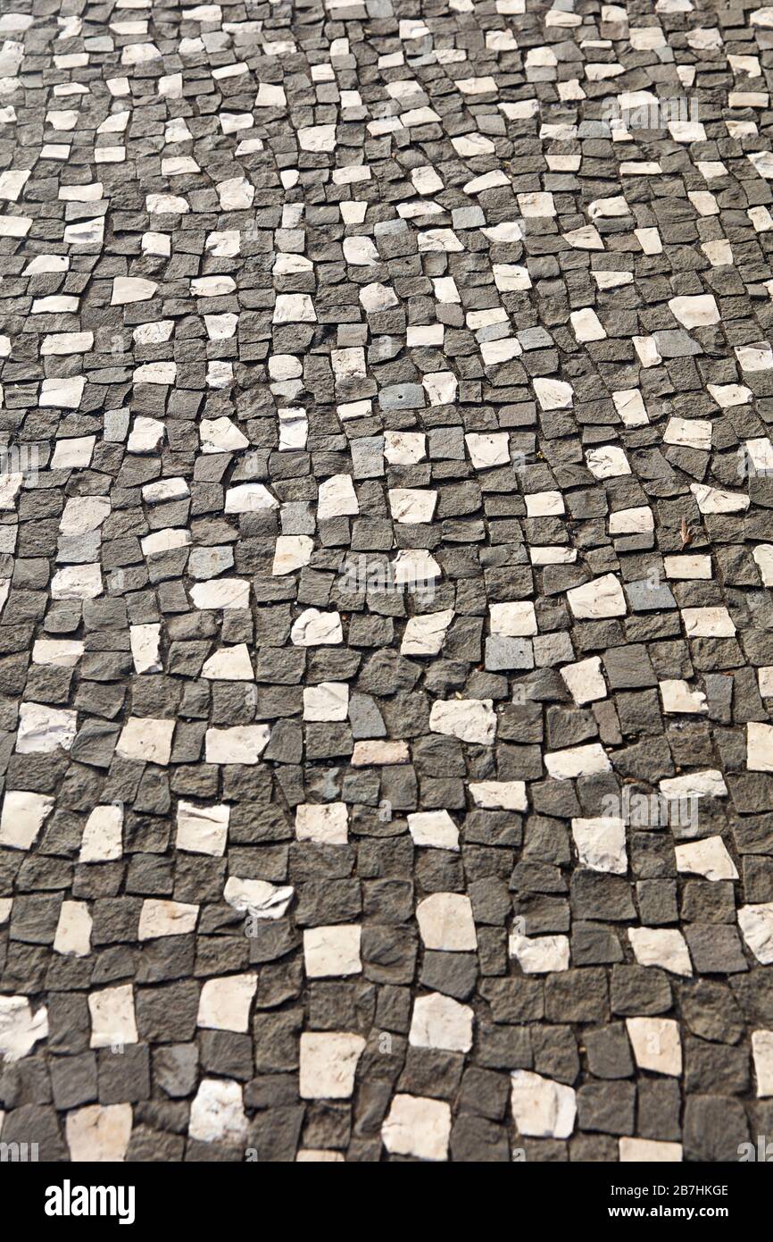 Closeup of the stone brick pathway texture Stock Photo - Alamy