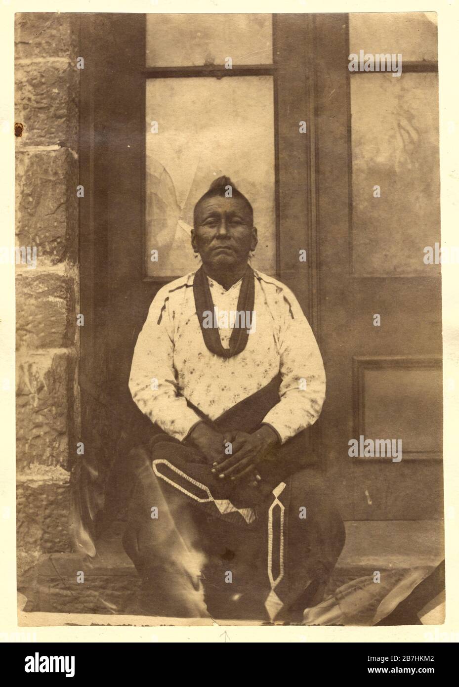Hard Rope, War Chief, Osage Tribe, by Thomas M. Concannon, 1877 Stock ...