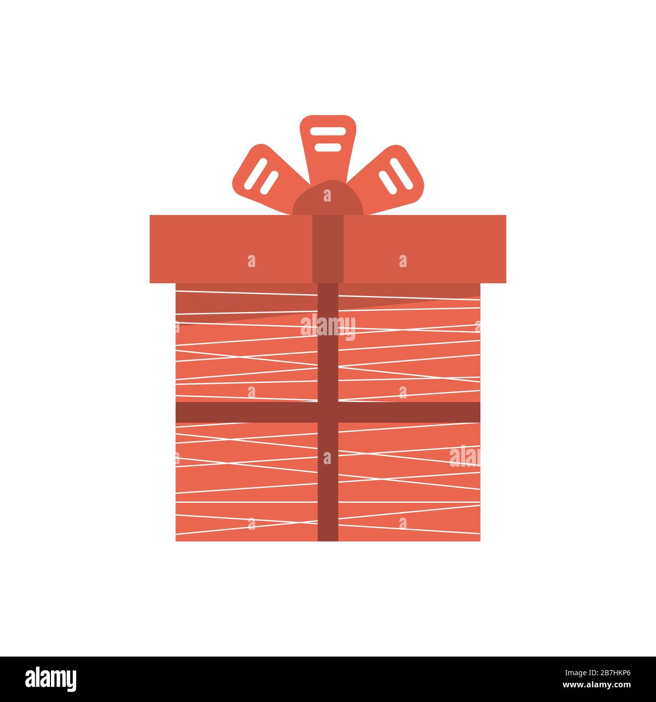 Vector Red Gift Box Isolated on white background. Sale And discount box ...