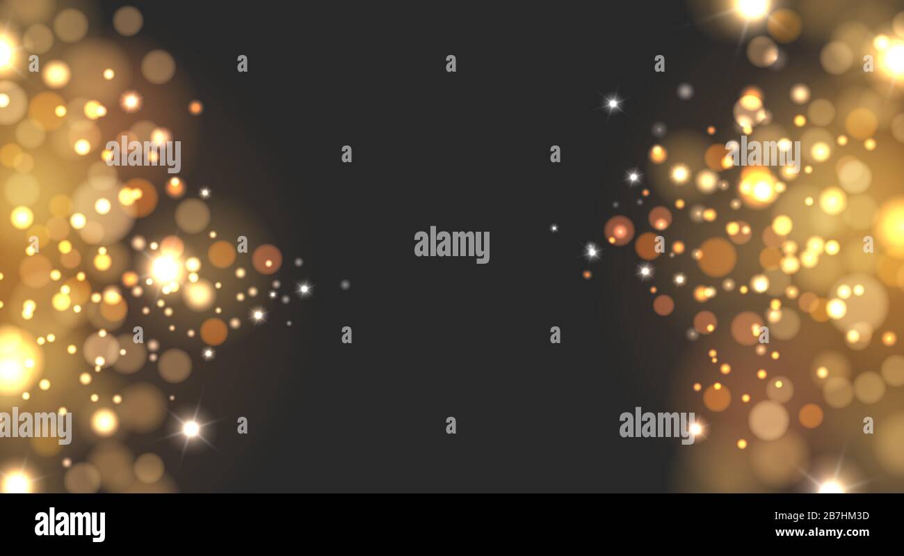 Christmas light gold bokeh Stock Vector Images - Alamy