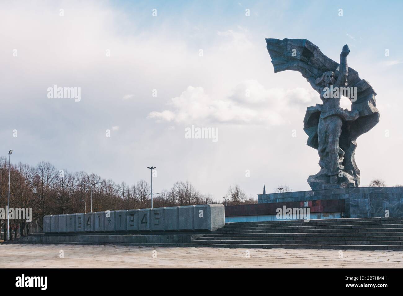 The Victory Memorial to Soviet Army in Riga, Latvia. Erected in 1985 to ...