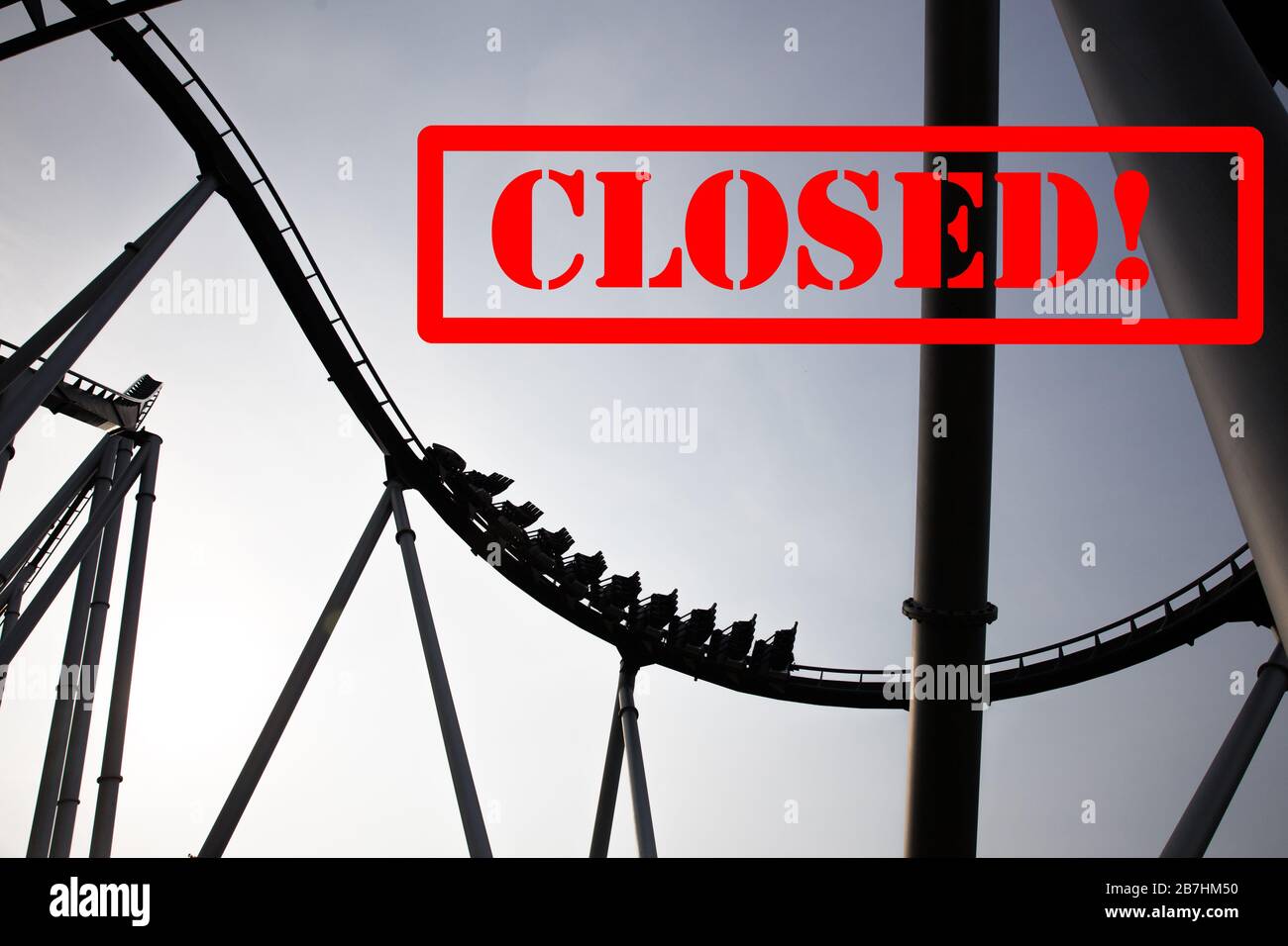 Closed amusement park due to Coronavirus outbreak Stock Photo - Alamy