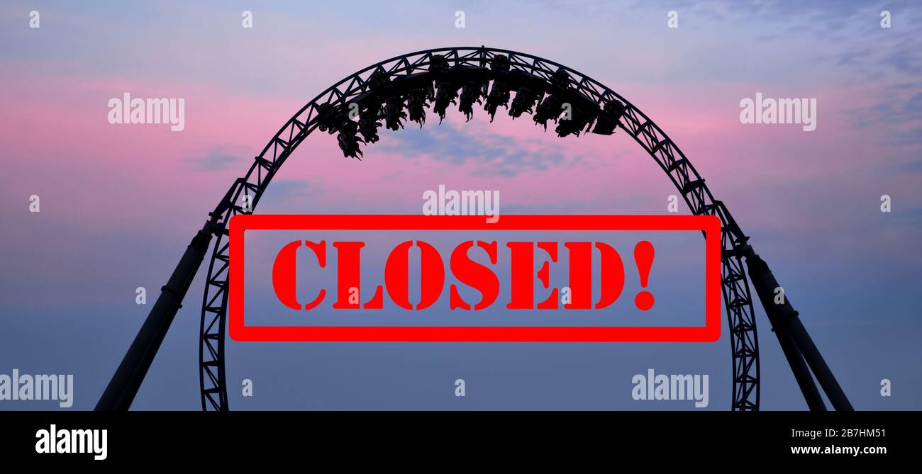 Closed amusement park due to Coronavirus outbreak Stock Photo - Alamy