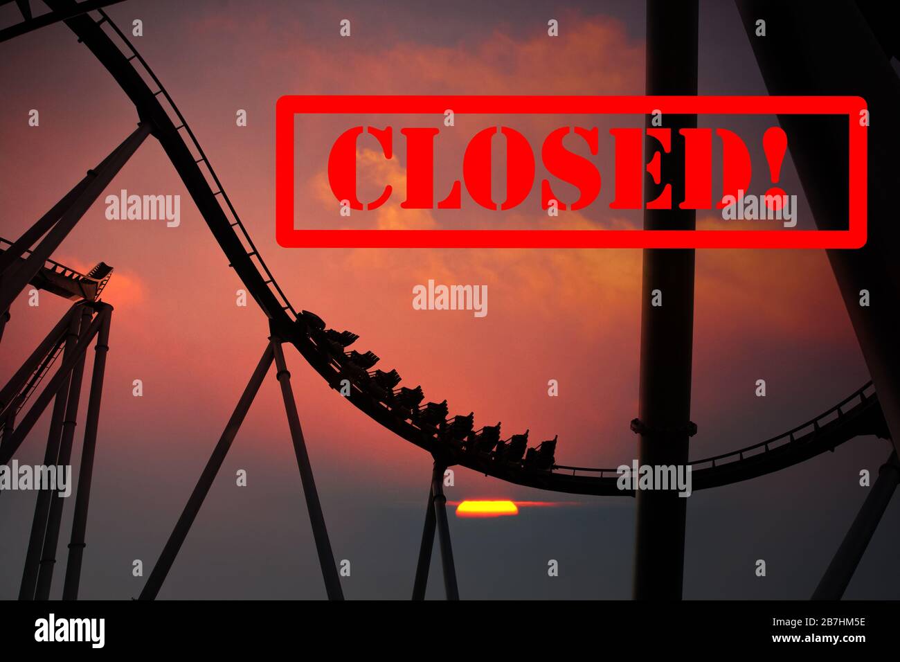 Closed amusement park due to Coronavirus outbreak Stock Photo - Alamy