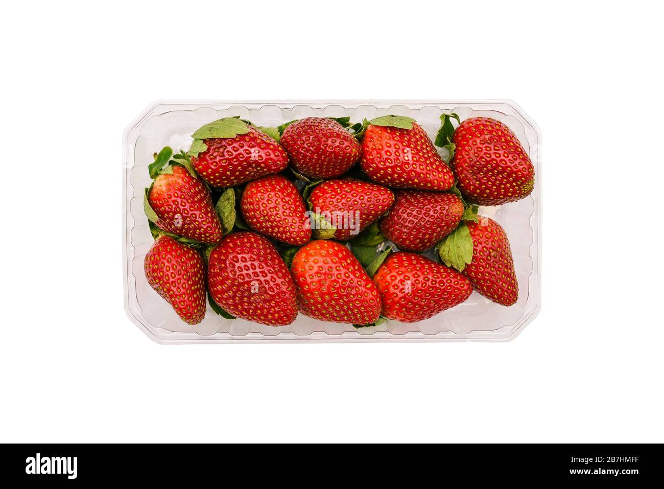 Strawberries a plastic box hi-res stock photography and images - Alamy