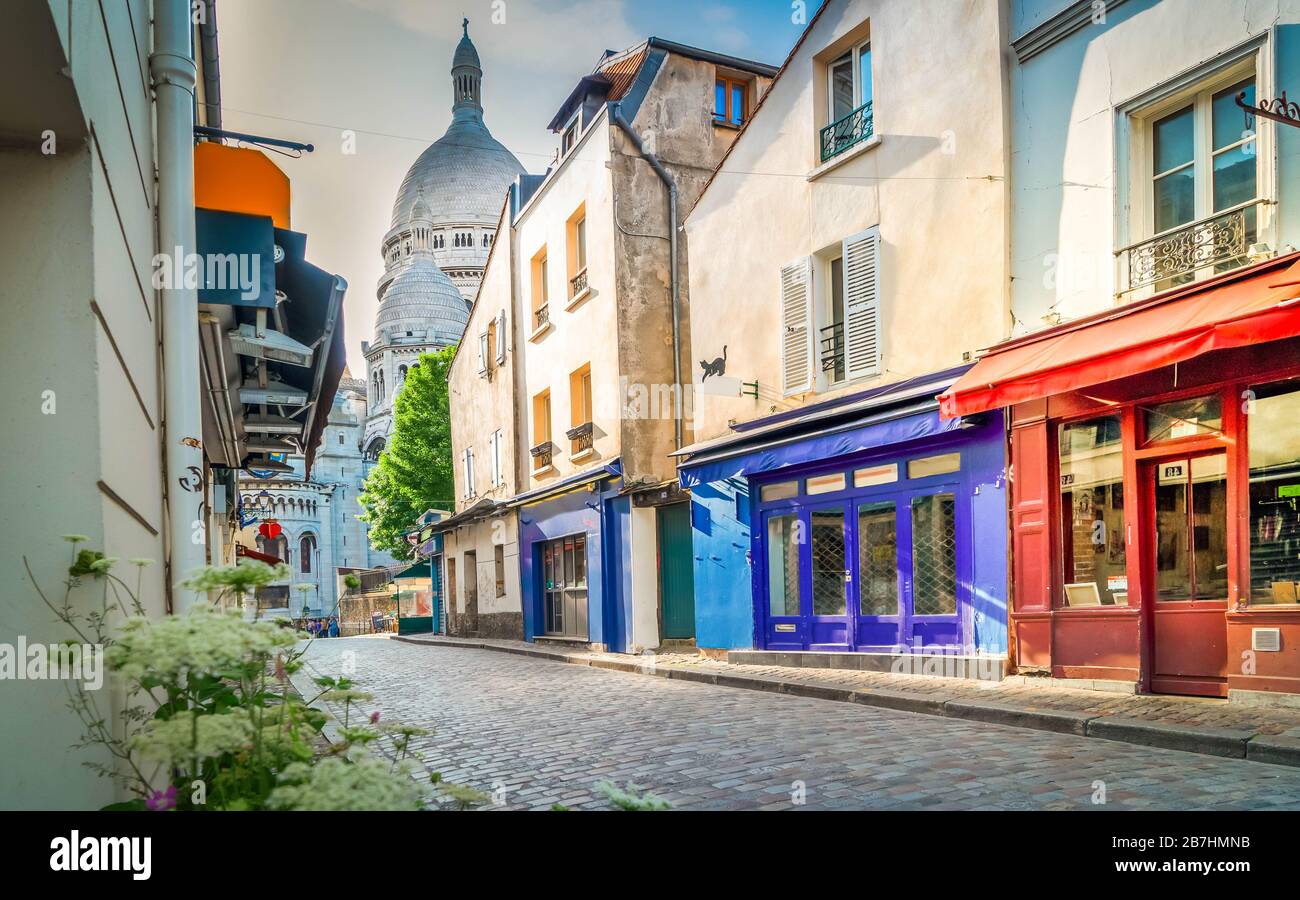 cityscape Mont Matre , Paris, France Stock Photo - Alamy
