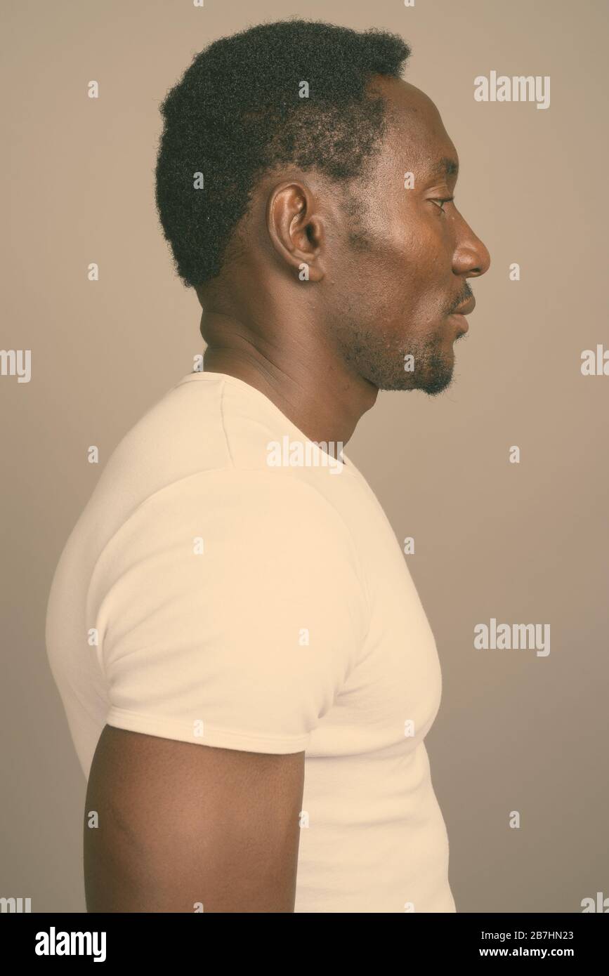 Black man rear view adult hi-res stock photography and images - Alamy