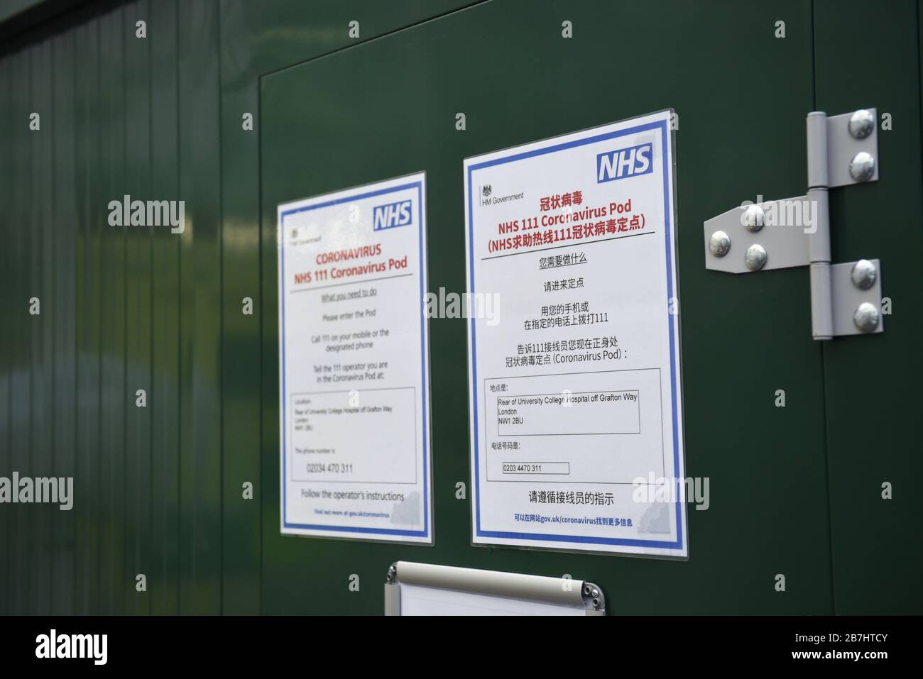 Coronavirus pod signs hi-res stock photography and images - Alamy