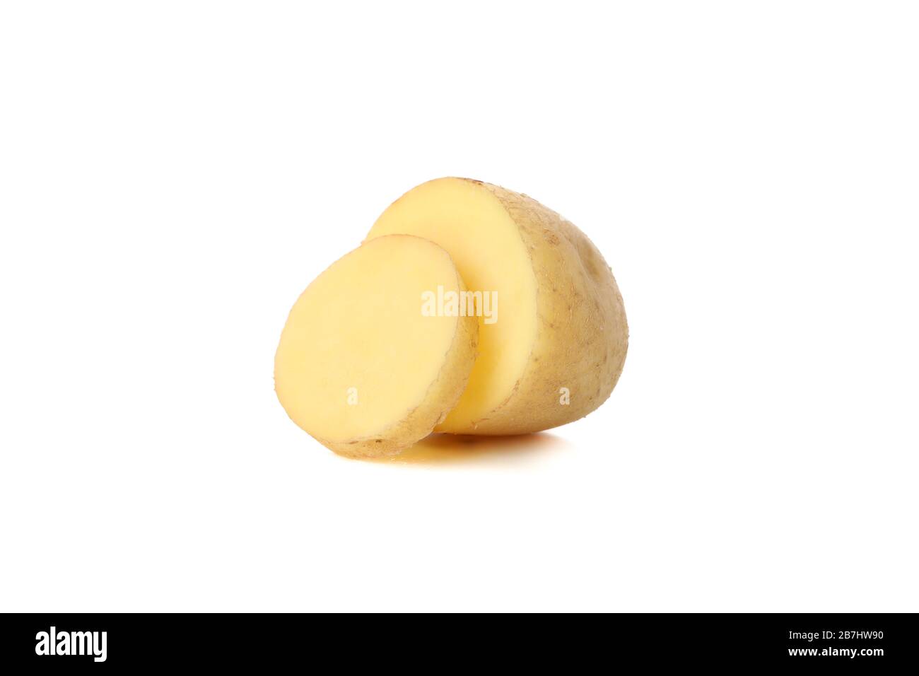 Ripe young potato isolated on white background Stock Photo - Alamy