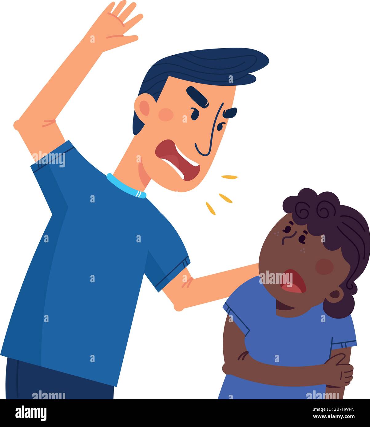 Concept violence and abuse against children. Family conflict situations ...