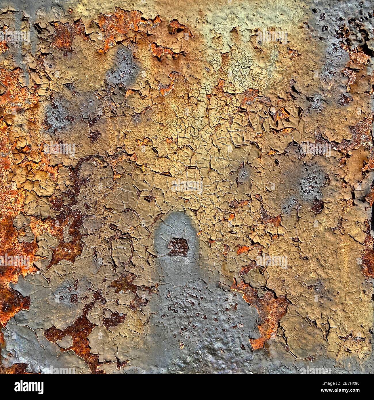 Weathered metal plate of a fence Stock Photo - Alamy