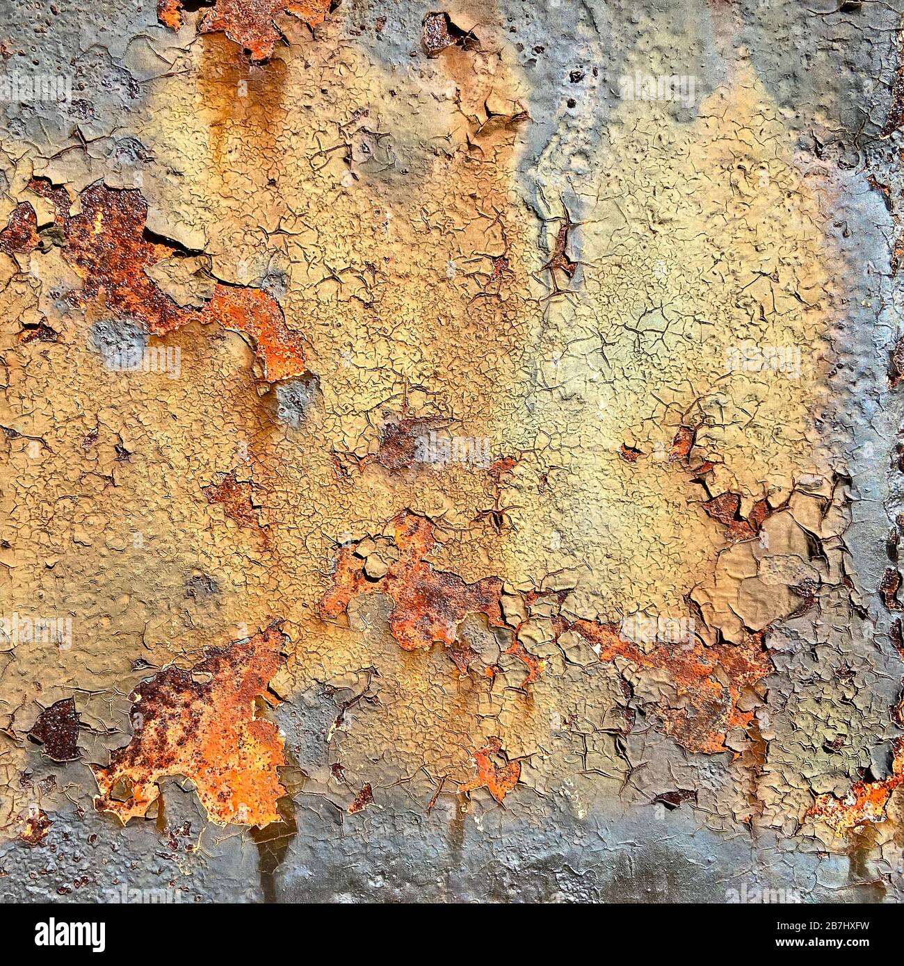 Weathered metal plate of a fence Stock Photo - Alamy