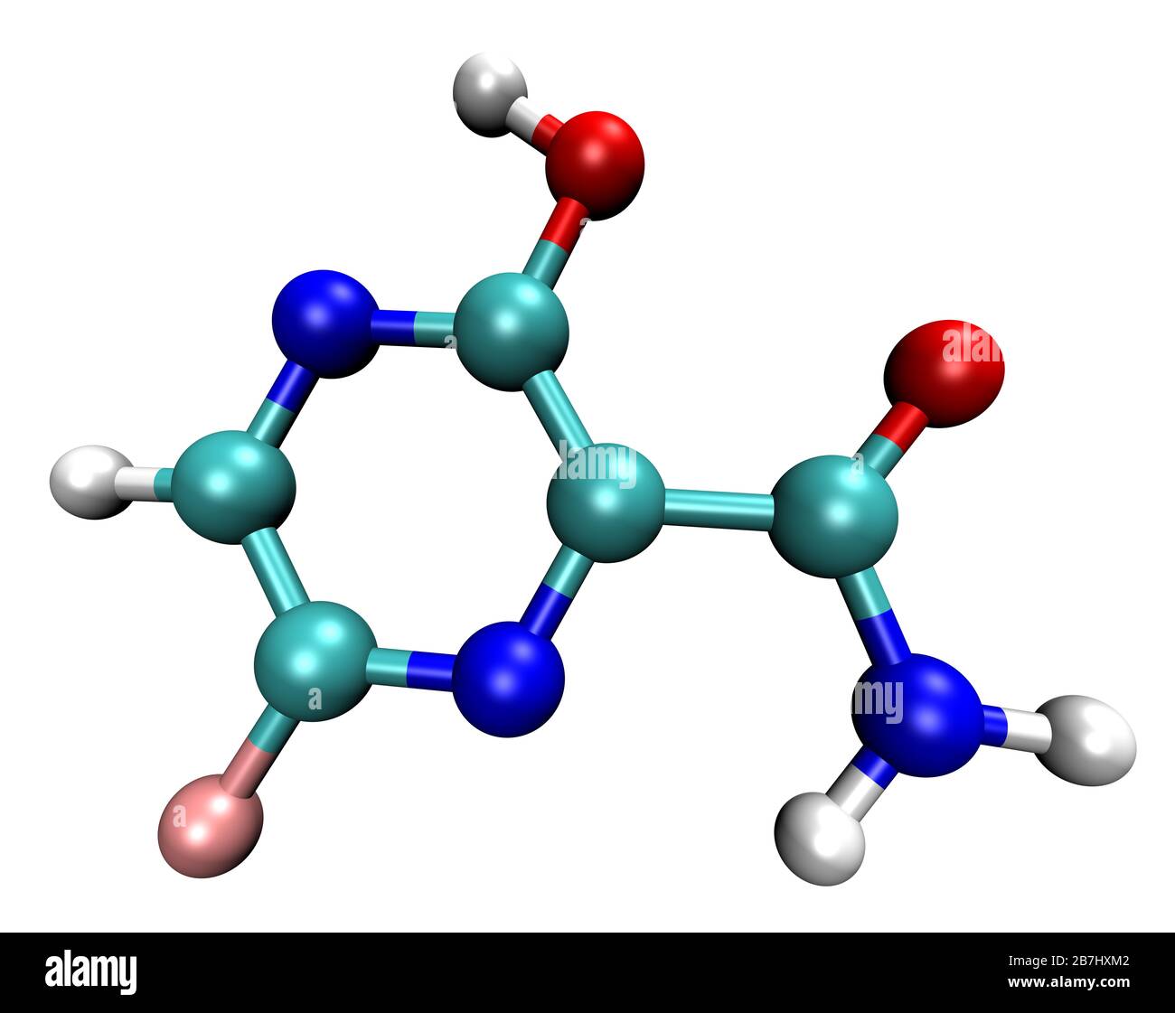 3D structure of Favipiravir, a perspective antiviral drug against the ...