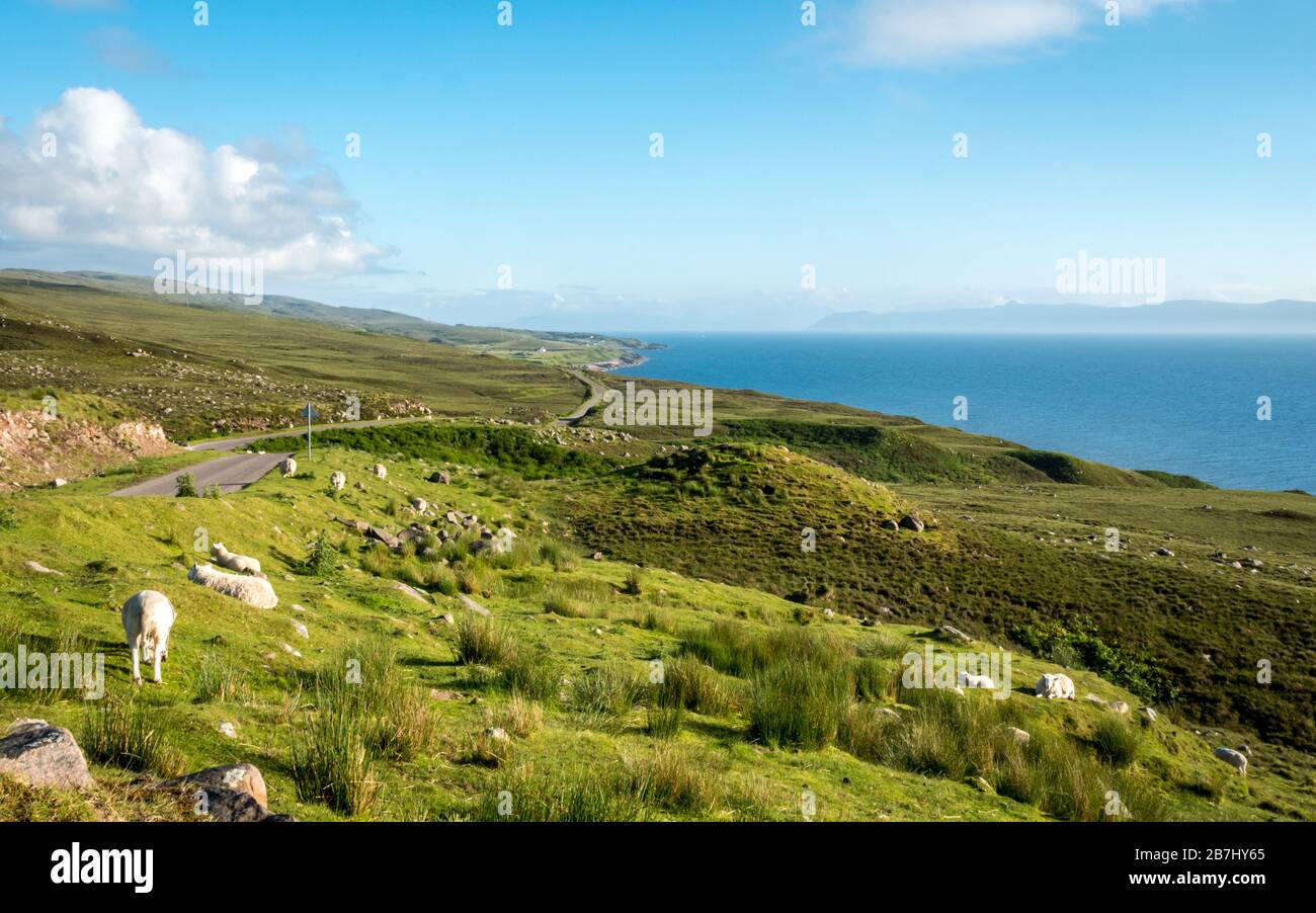 The North Coast 500 Road and Isle of Skye, Scotland. The 500 mile route ...