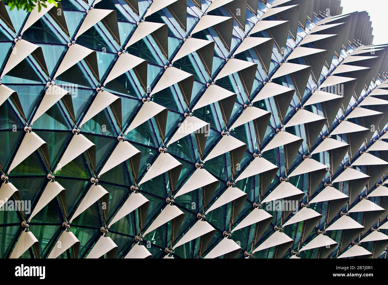 triangle shaped sunblades Stock Photo - Alamy