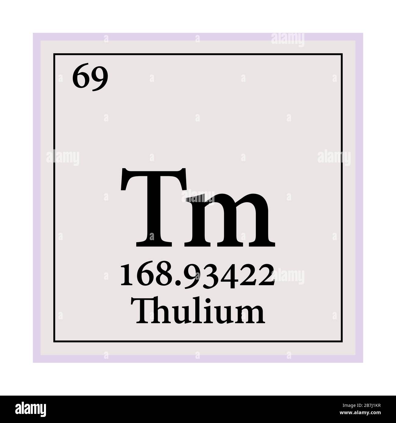 Thulium Periodic Table Thulium Is A Chemical Element With Symbol Tm