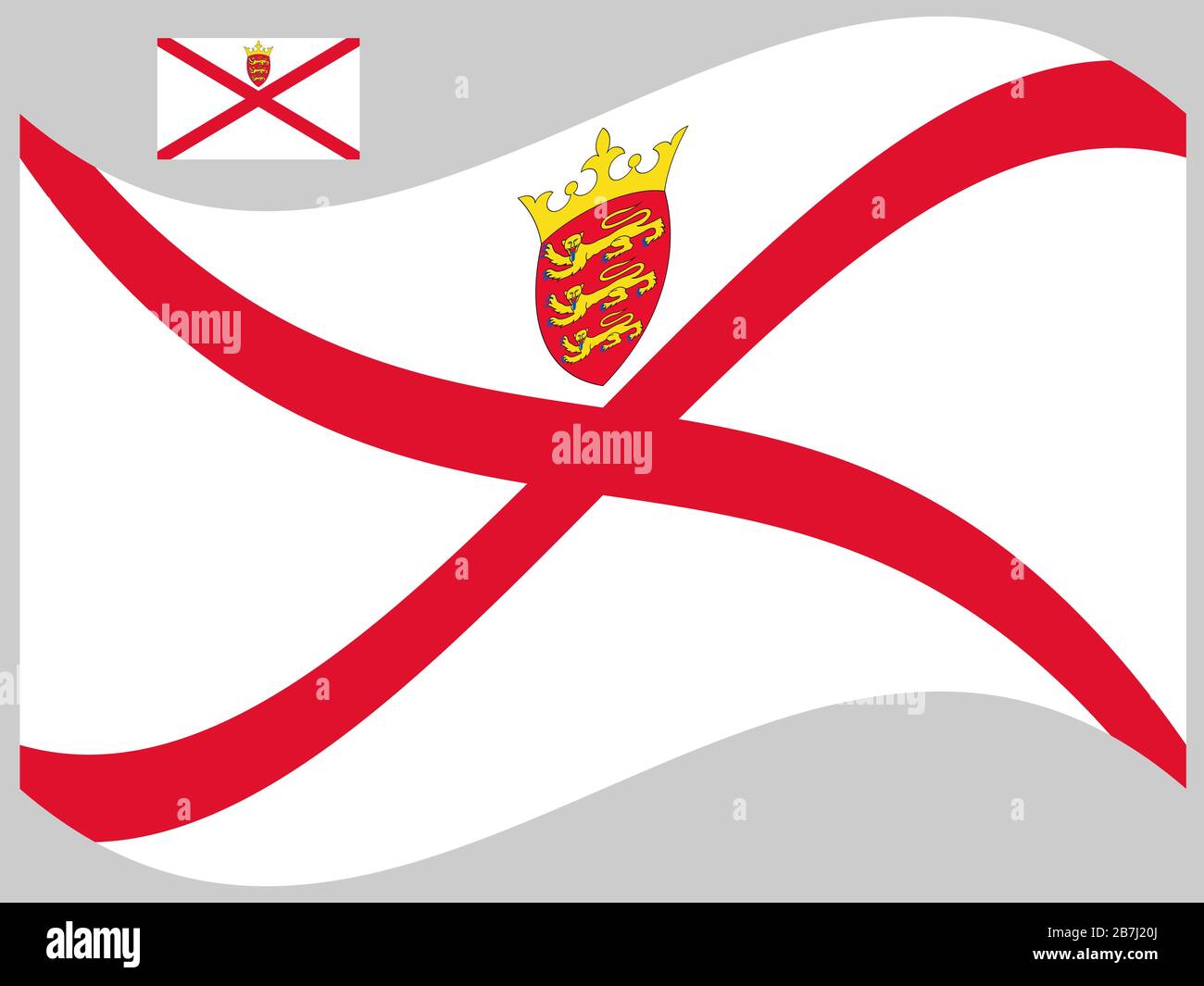 Flag jersey british crown Stock Vector Images - Alamy