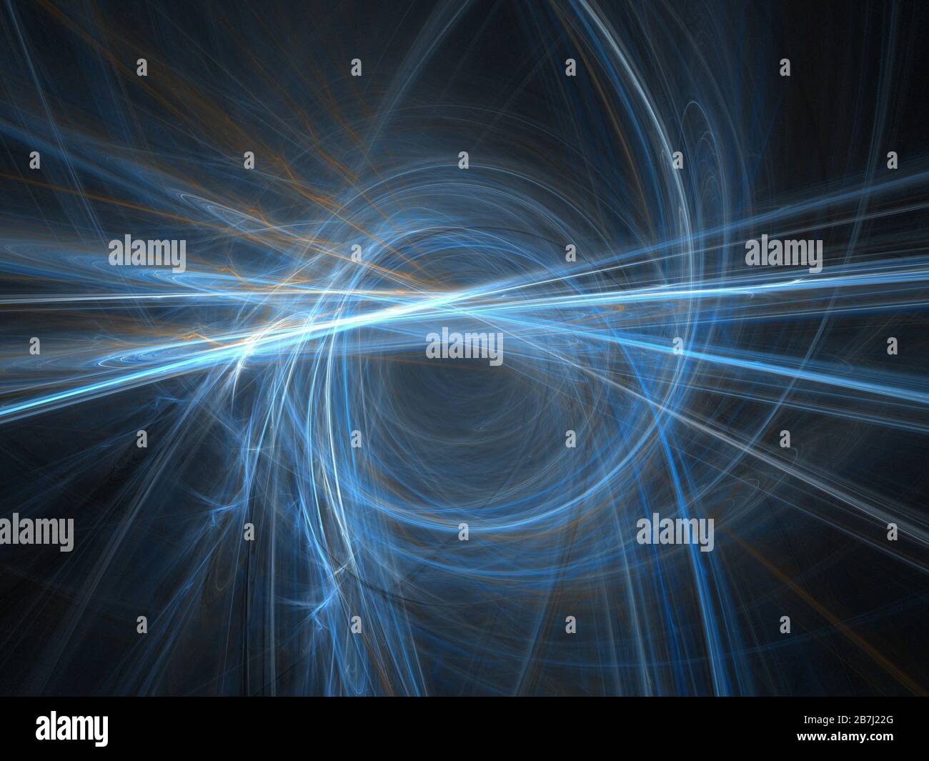 Graphics texture. Computer rendered background. 3D fractal. Smooth blue ...