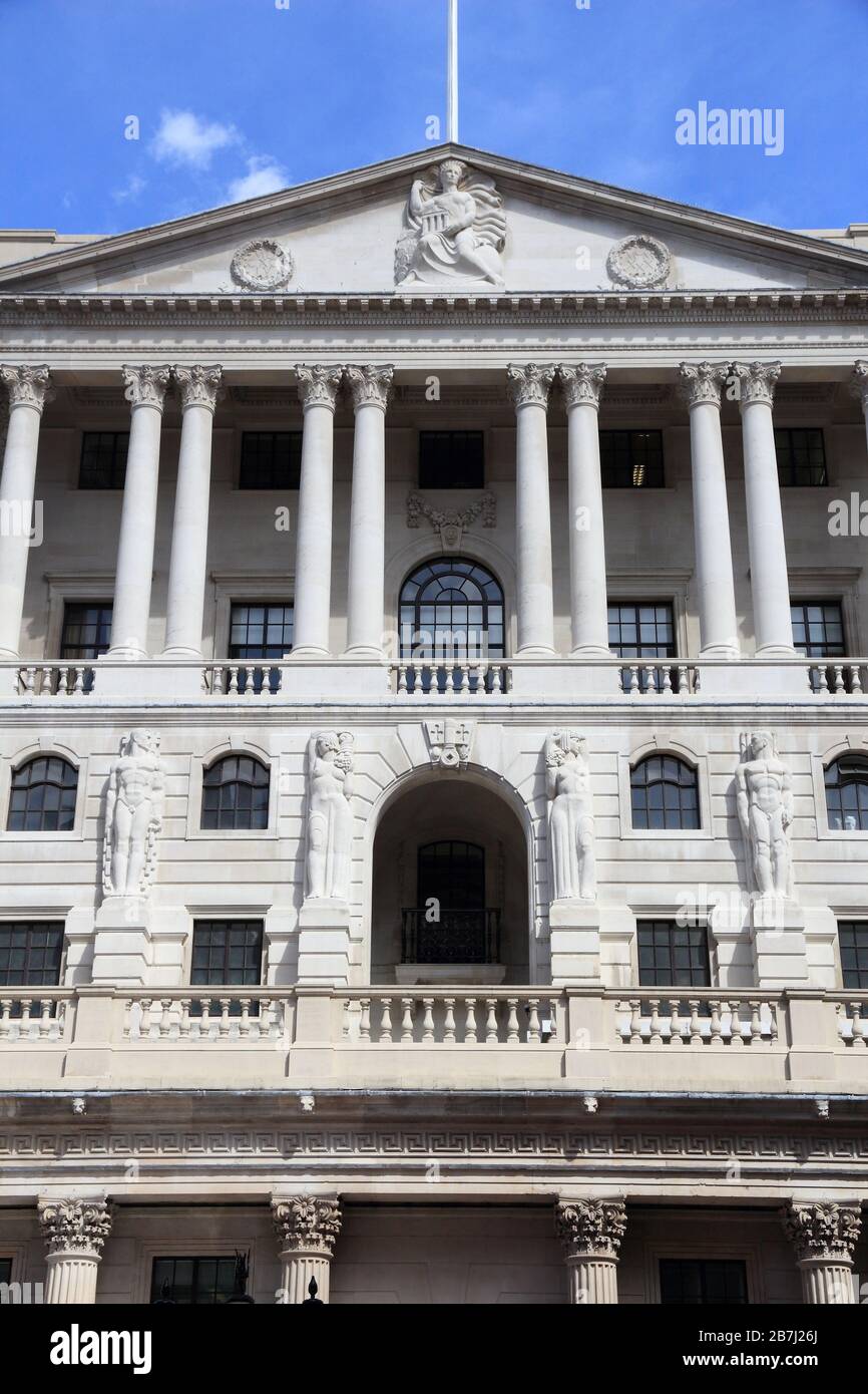 Bank of England - architecture landmark of London, UK Stock Photo - Alamy