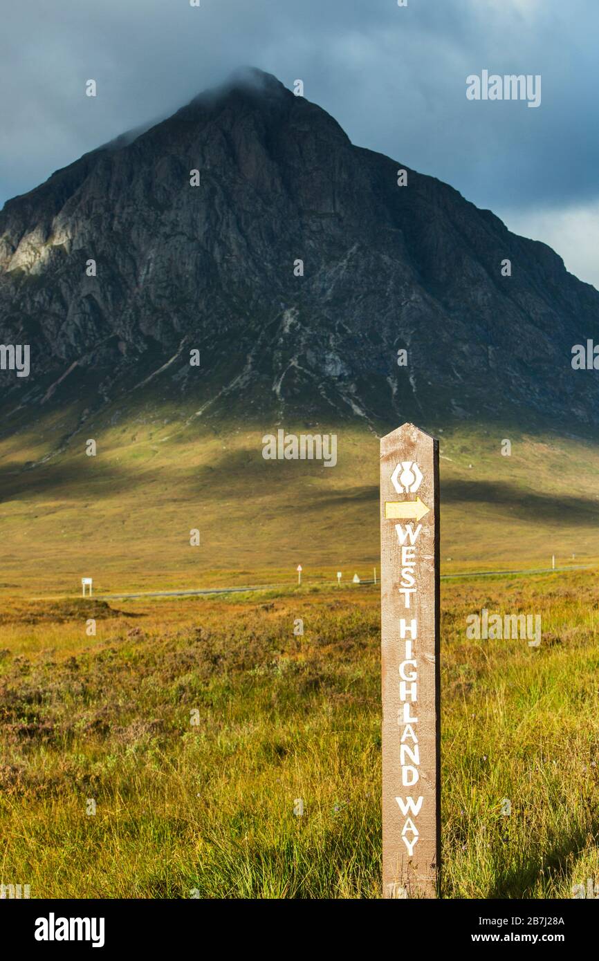 West highland way sign hi-res stock photography and images - Alamy