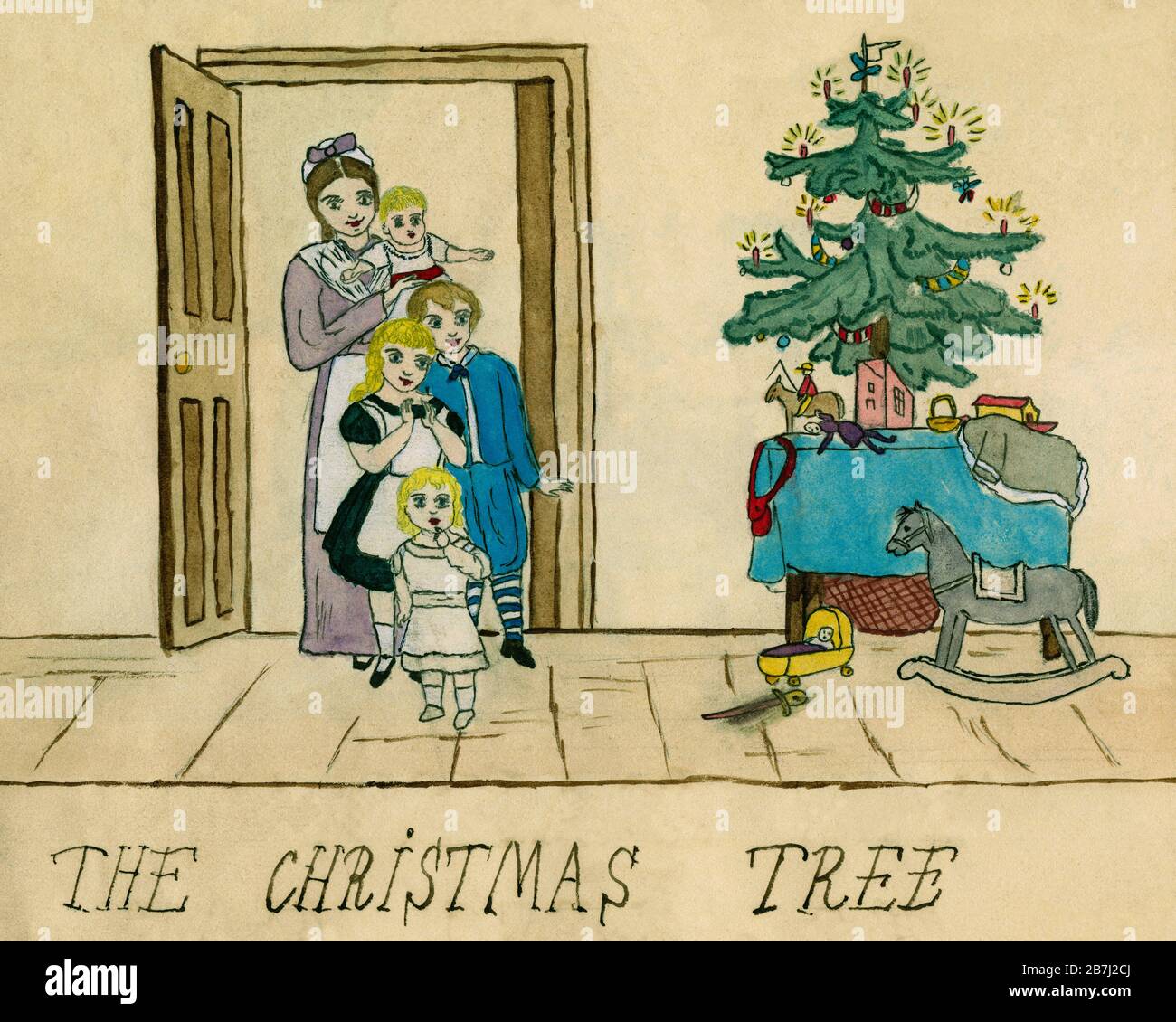 Victorian christmas tree in home hi-res stock photography and images ...