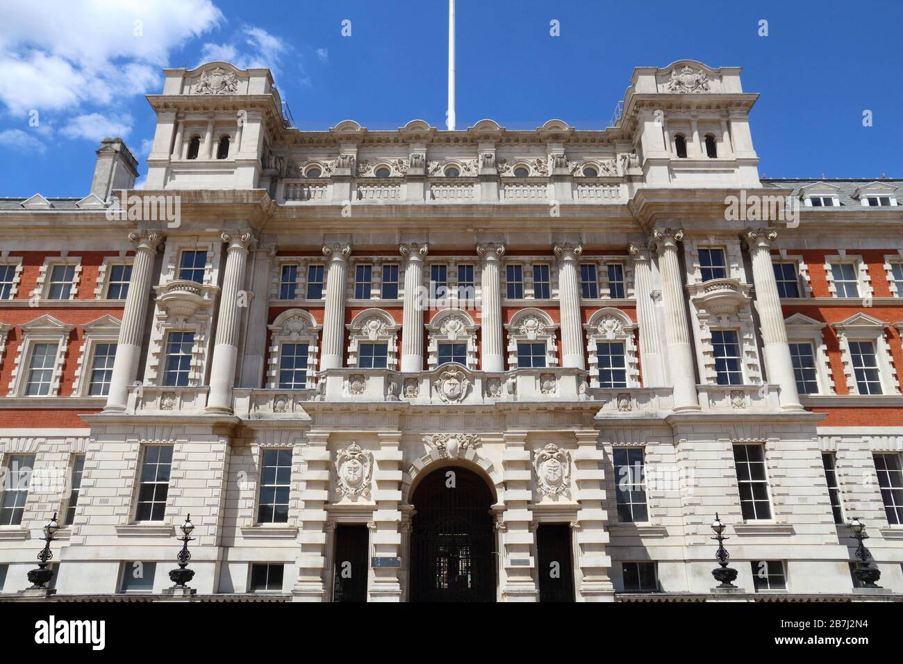 London Admiralty House. One of Whitehall government buildings Stock ...