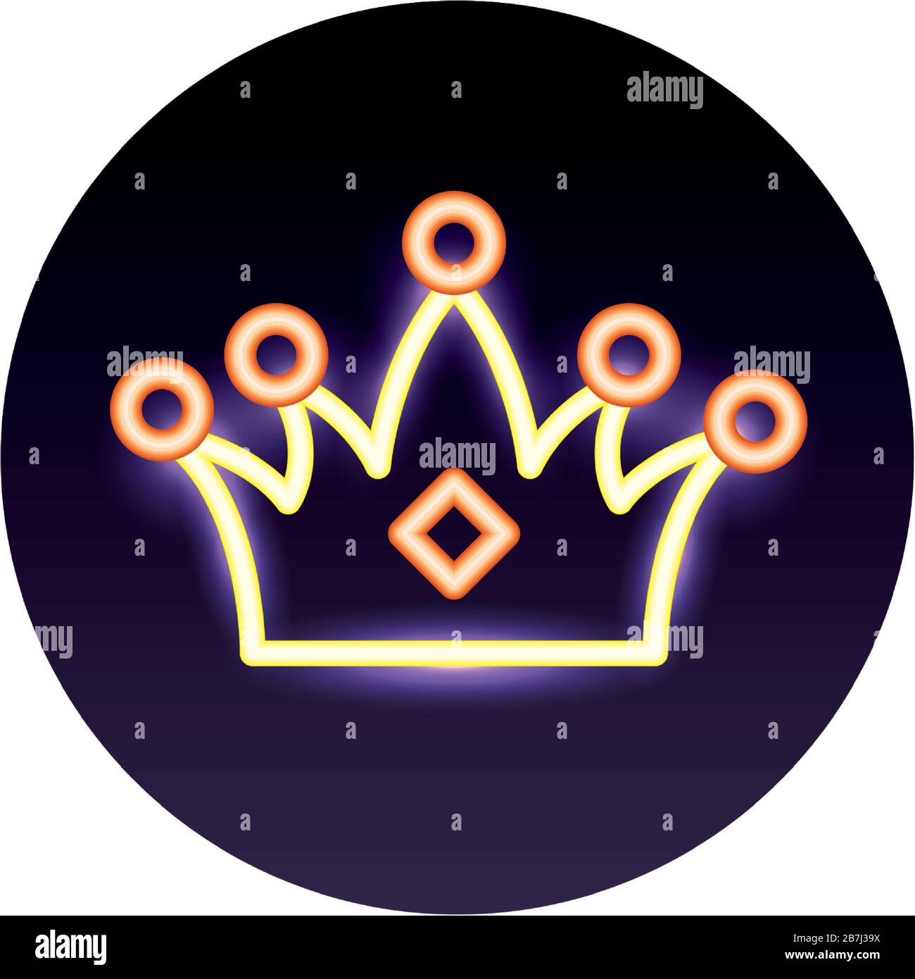 queen crown royal neon lights Stock Vector Image & Art - Alamy