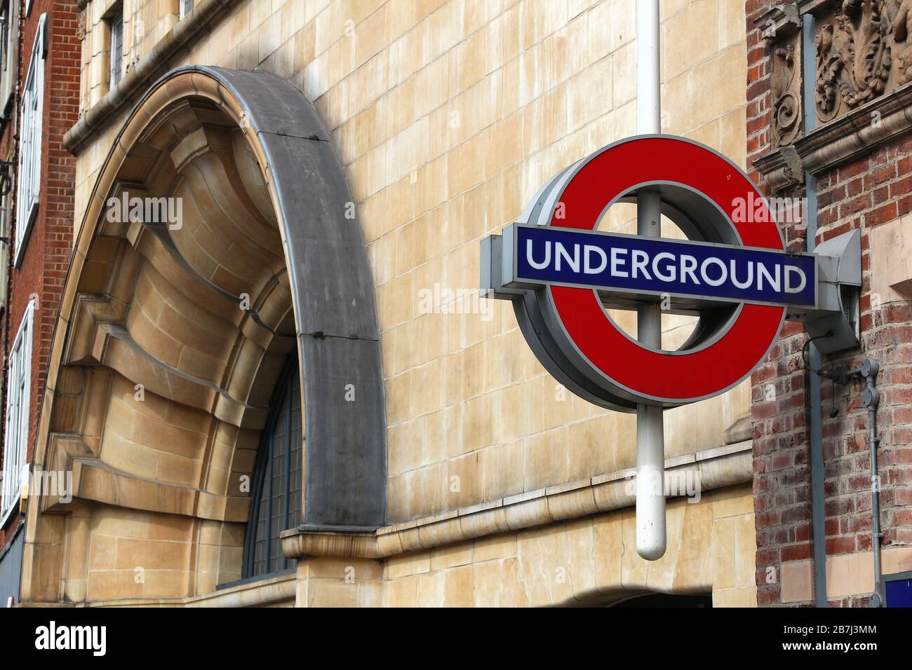 LONDON, UK - JULY 7, 2016: London Underground station sign in London ...