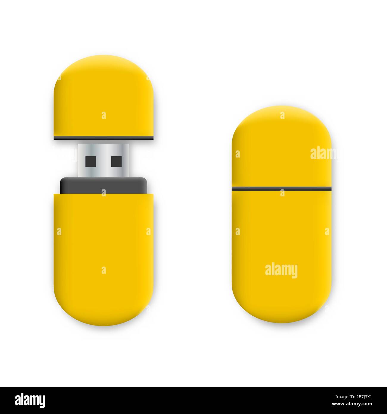Photo realistic mock-up flash drive. Template for branding and ...