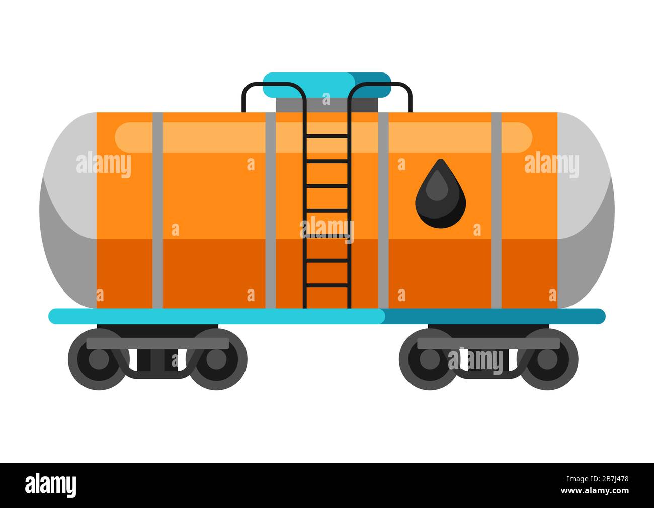 Illustration of oil rail tank Stock Vector Image & Art - Alamy